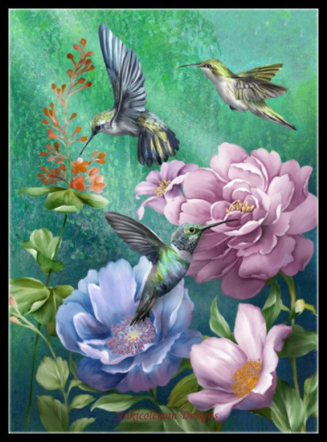 Hummingbird Garden II - Counted Cross Stitch Patterns Embroidery Craft ...