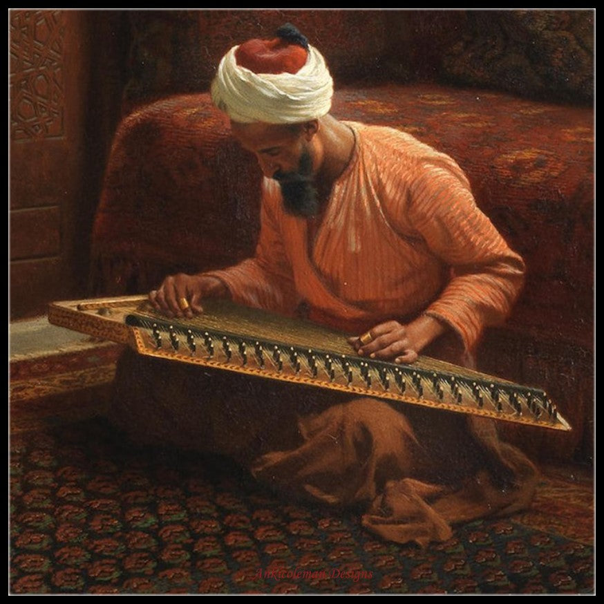 The Qanun Player - Counted Cross Stitch Patterns Embroidery Crafts Nee ...