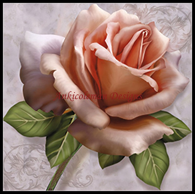 Rosa Salmon - Counted Cross Stitch Patterns Embroidery Crafts Needlewo ...