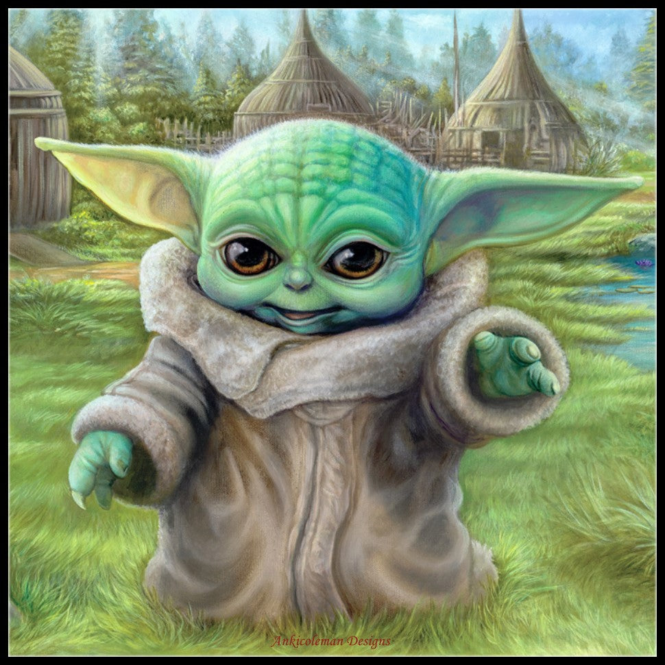 Baby Yoda - Counted Cross Stitch Patterns Embroidery Crafts Needlework ...